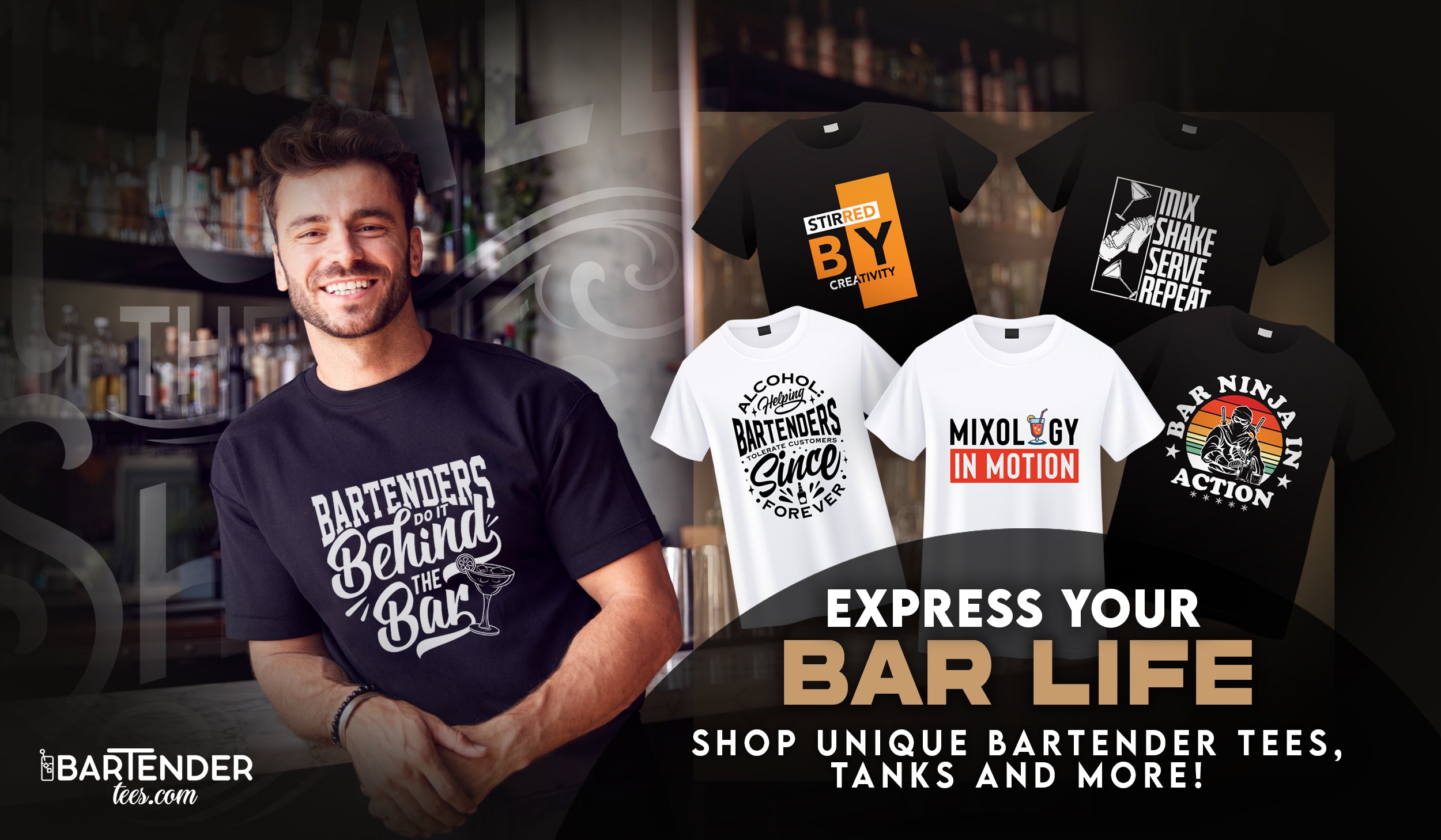 BartenderTees.com: Gear Up with Witty and Bold Bartender Apparel